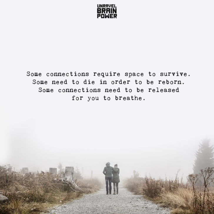 Some Connections Require Space To Survive. - Unravel Brain Power