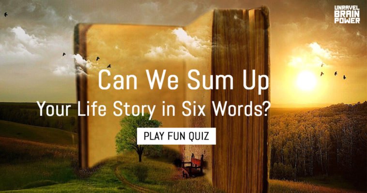 Can We Sum Up Your Life Story in Six Words? - Unravel Brain Power