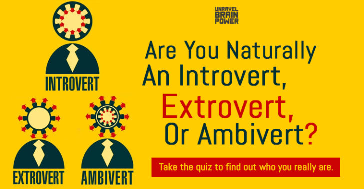 Are You Naturally An Introvert, Extrovert, Or Ambivert?