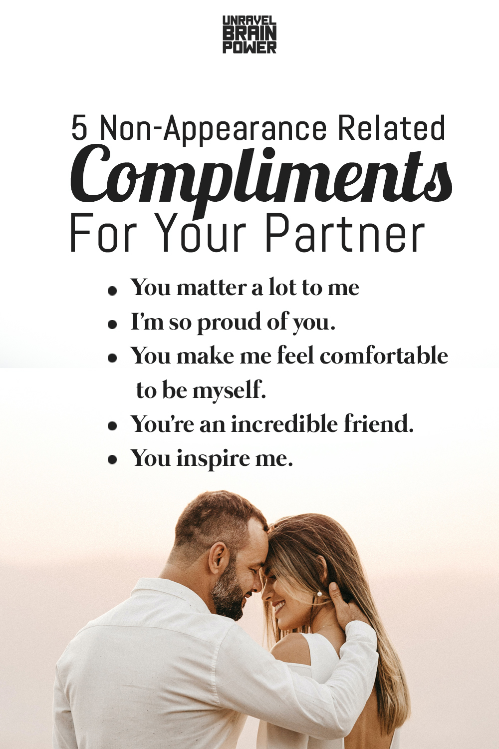 5 Non-Appearance Related Compliments For Your Partner
