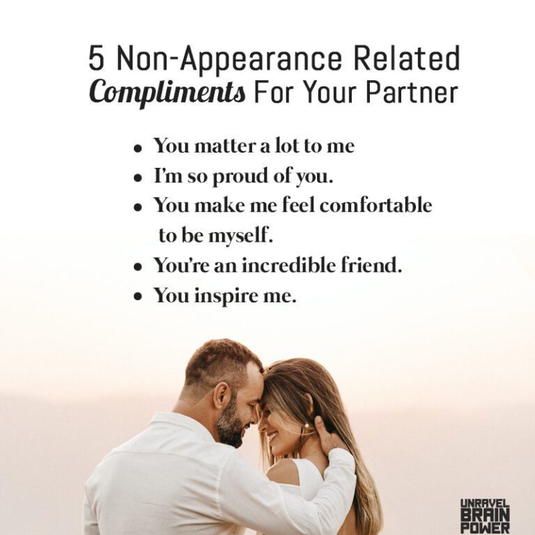 5 Non-Appearance Related Compliments For Your Partner