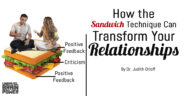 How the Sandwich Technique Can Transform Your Relationships