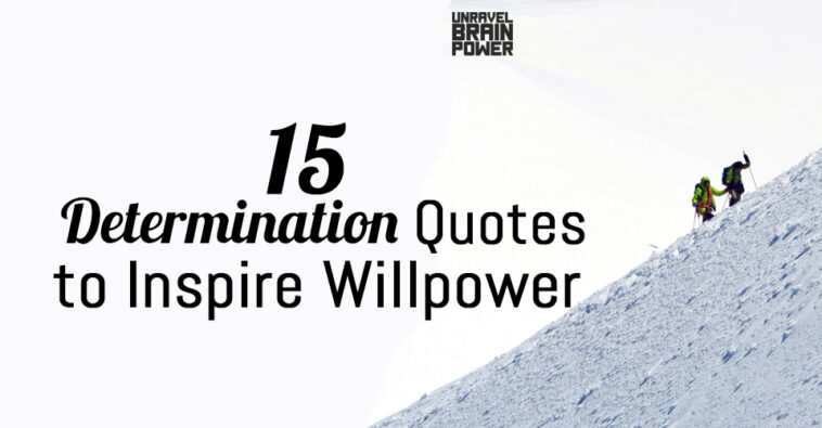15 Determination Quotes to Inspire Willpower - Unravel Brain Power