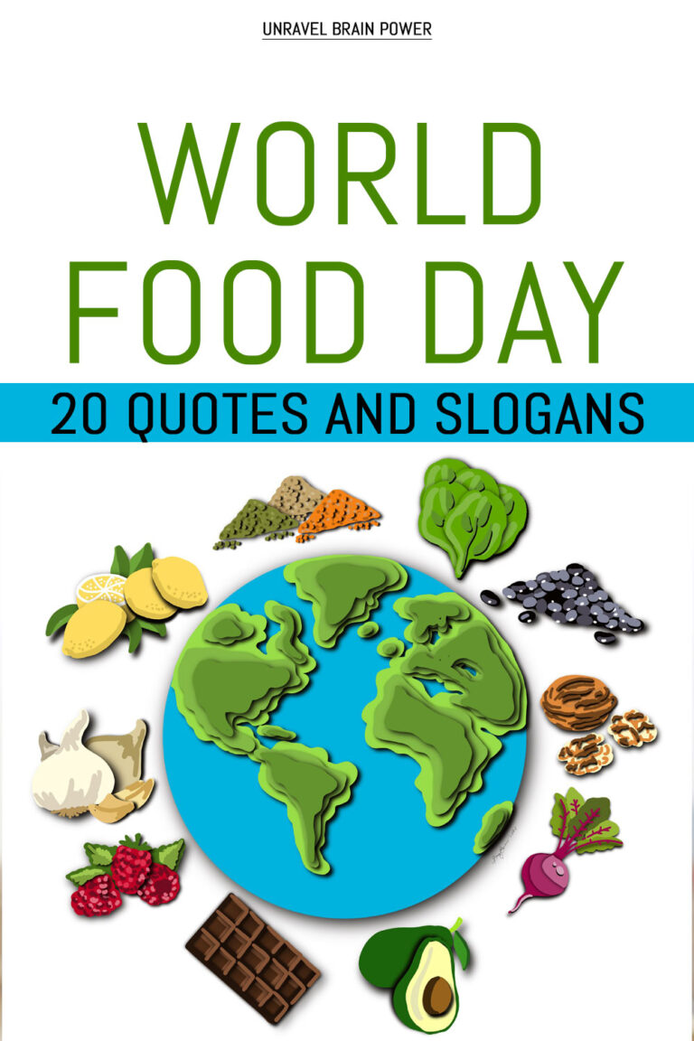 World Food Day 2022 : 20 Quotes and Slogans - Unravel Brain Power