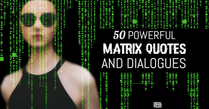 50 Powerful Matrix Quotes And Dialogues - Unravel Brain Power