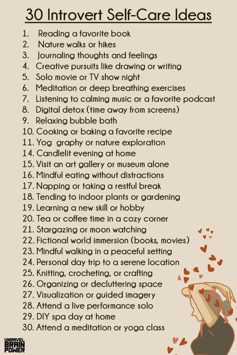 An Introvert Self-care Guide: 15 Introvert Self-care Ideas